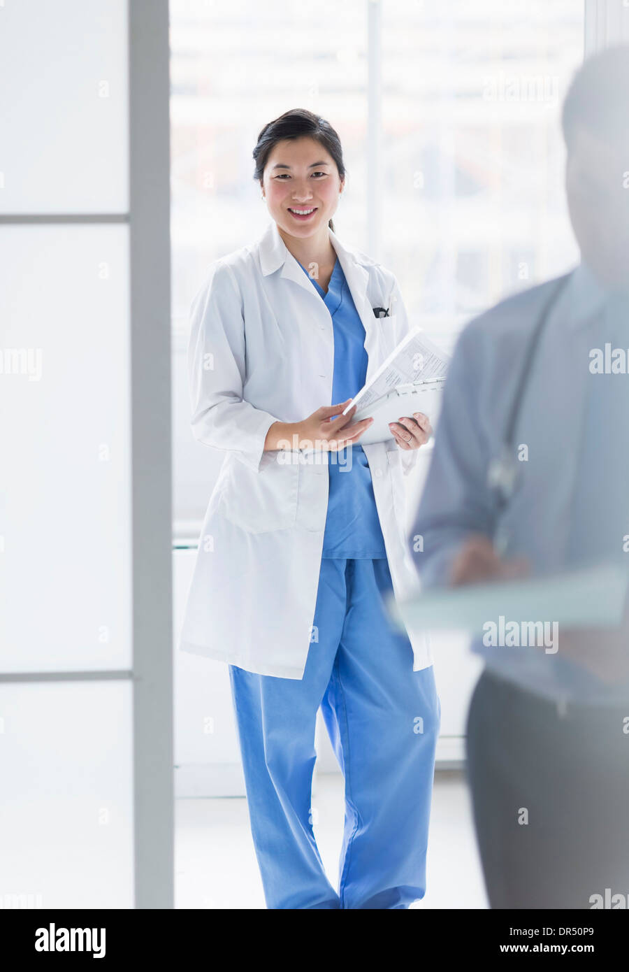 Doctors working in hospital Stock Photo - Alamy