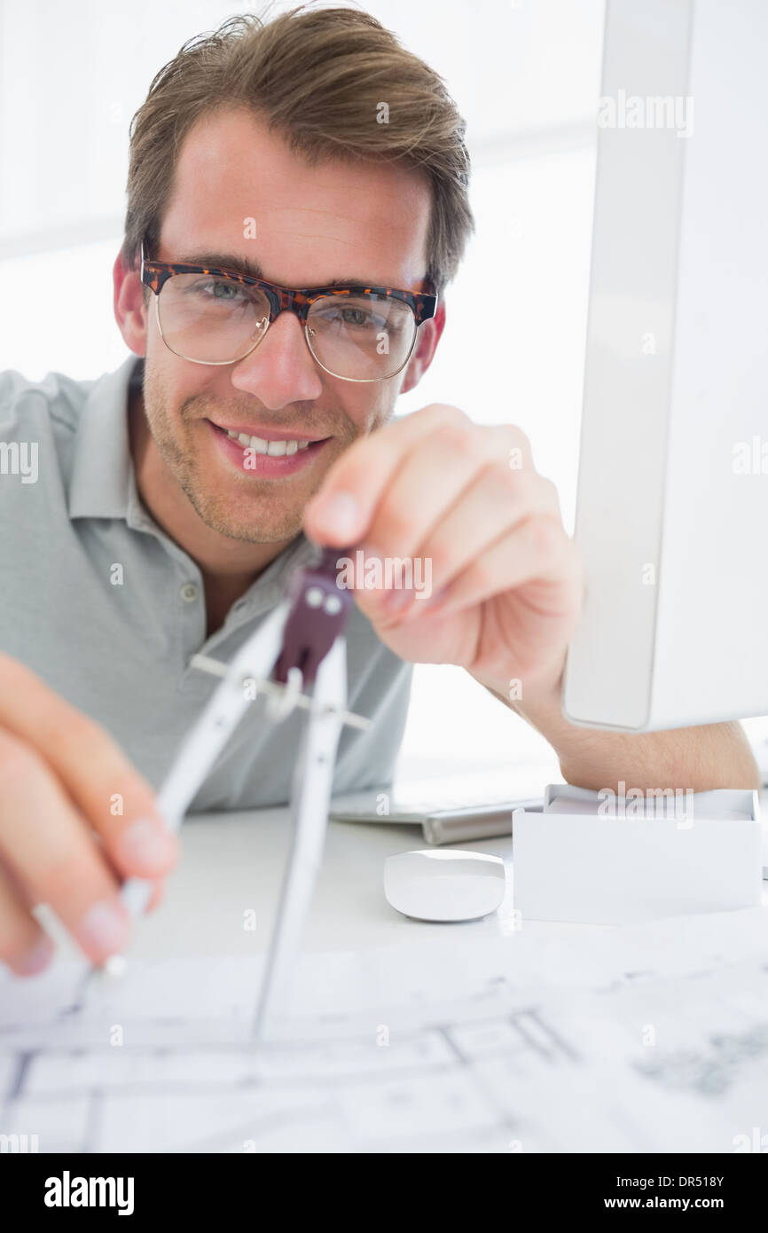 Smiling man design hi-res stock photography and images - Alamy