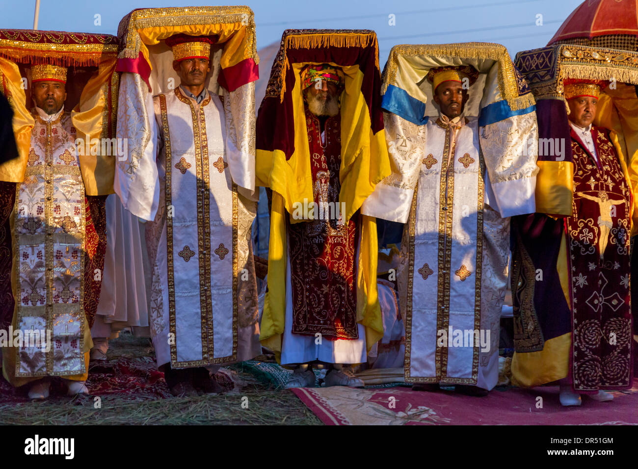 Addis Ababa, Ethiopian . 18th Jan, 2014. Priests carry the Tabot, a ...