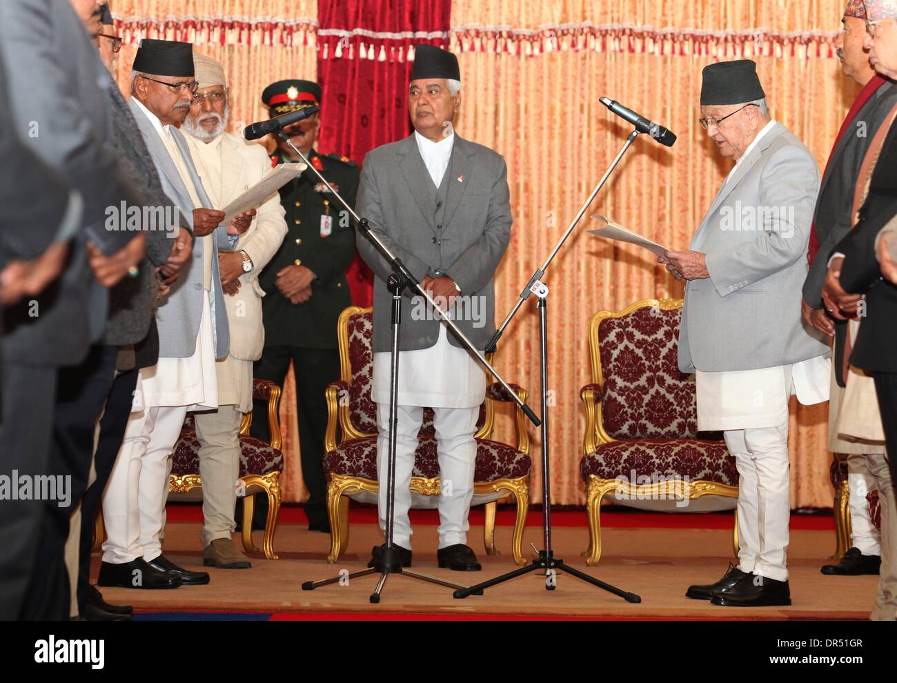 Nepals first president ram baran hi-res stock photography and images ...