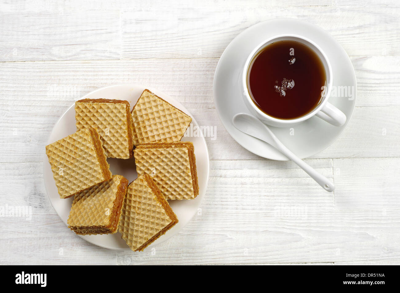 Tea waffle hi-res stock photography and images - Alamy
