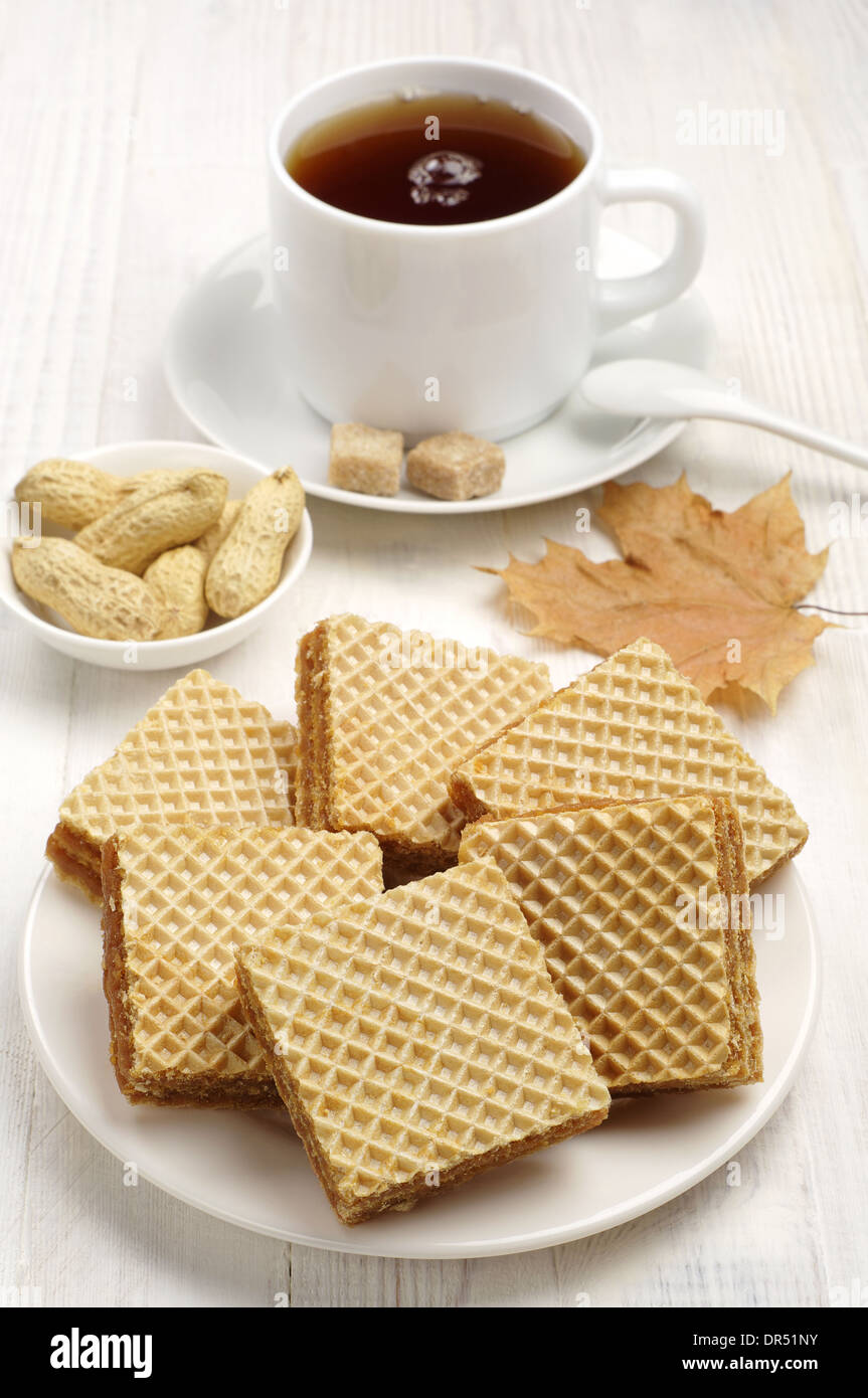 Tea waffle hi-res stock photography and images - Alamy