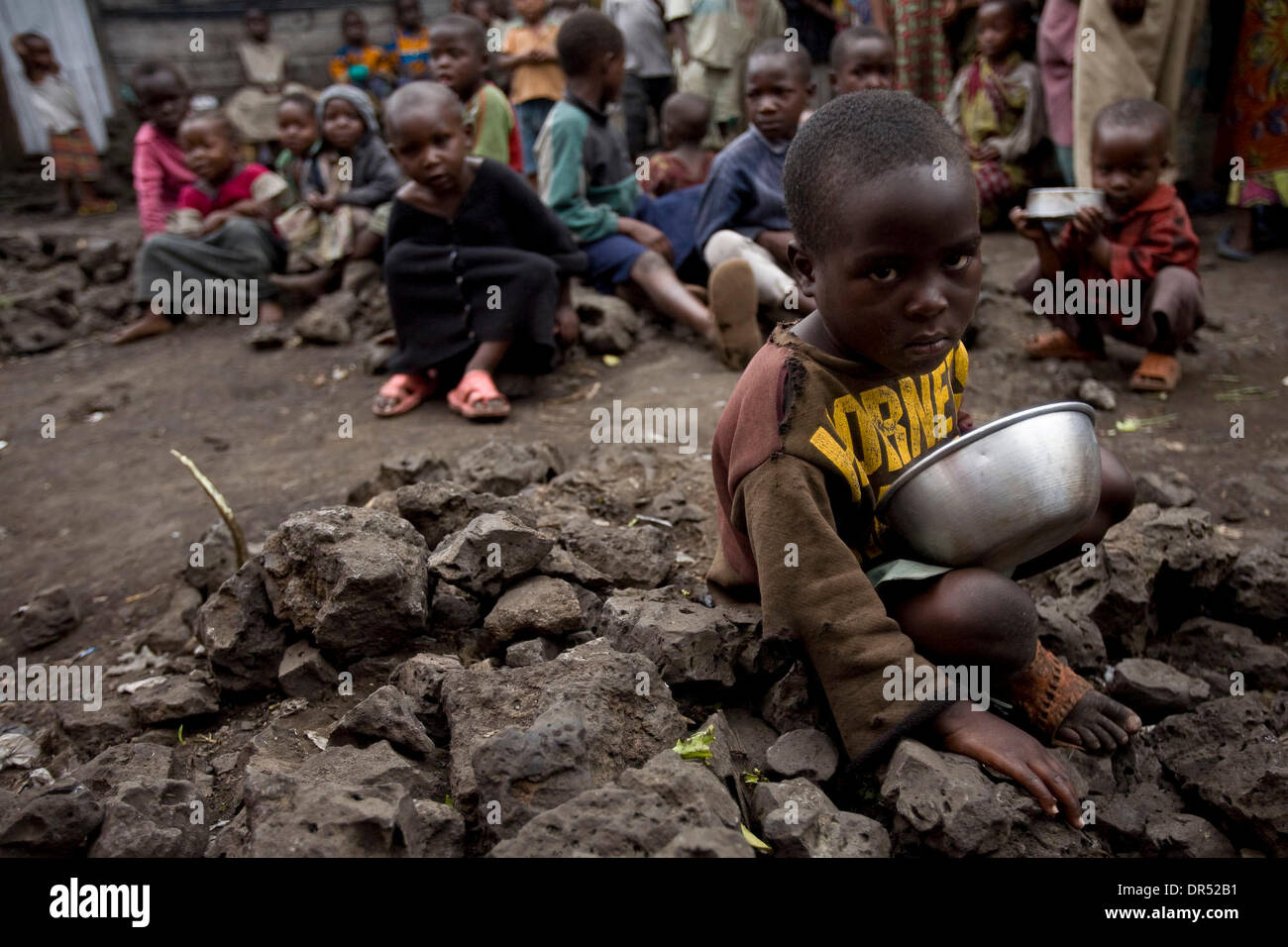 Refugee camp child congo hi-res stock photography and images - Alamy