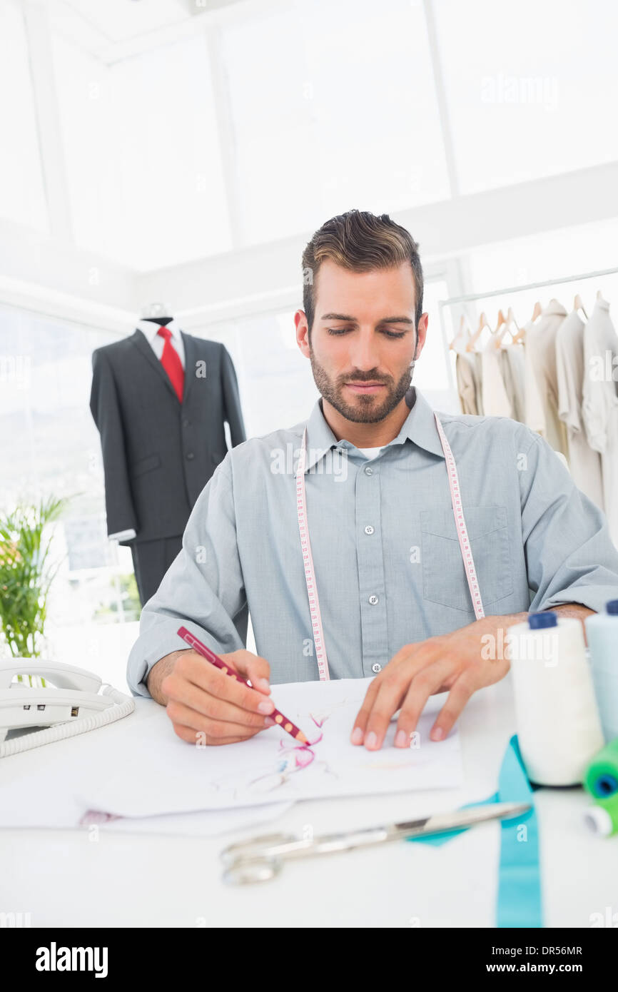 Focused hispanic man in studio hi-res stock photography and images - Alamy