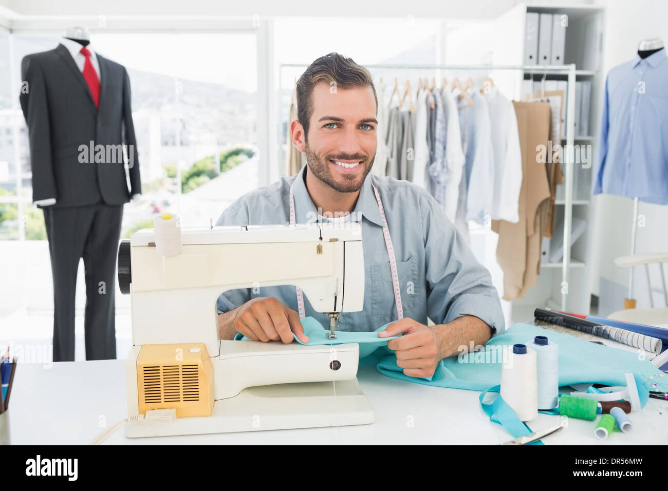 Male sewing hi-res stock photography and images - Alamy