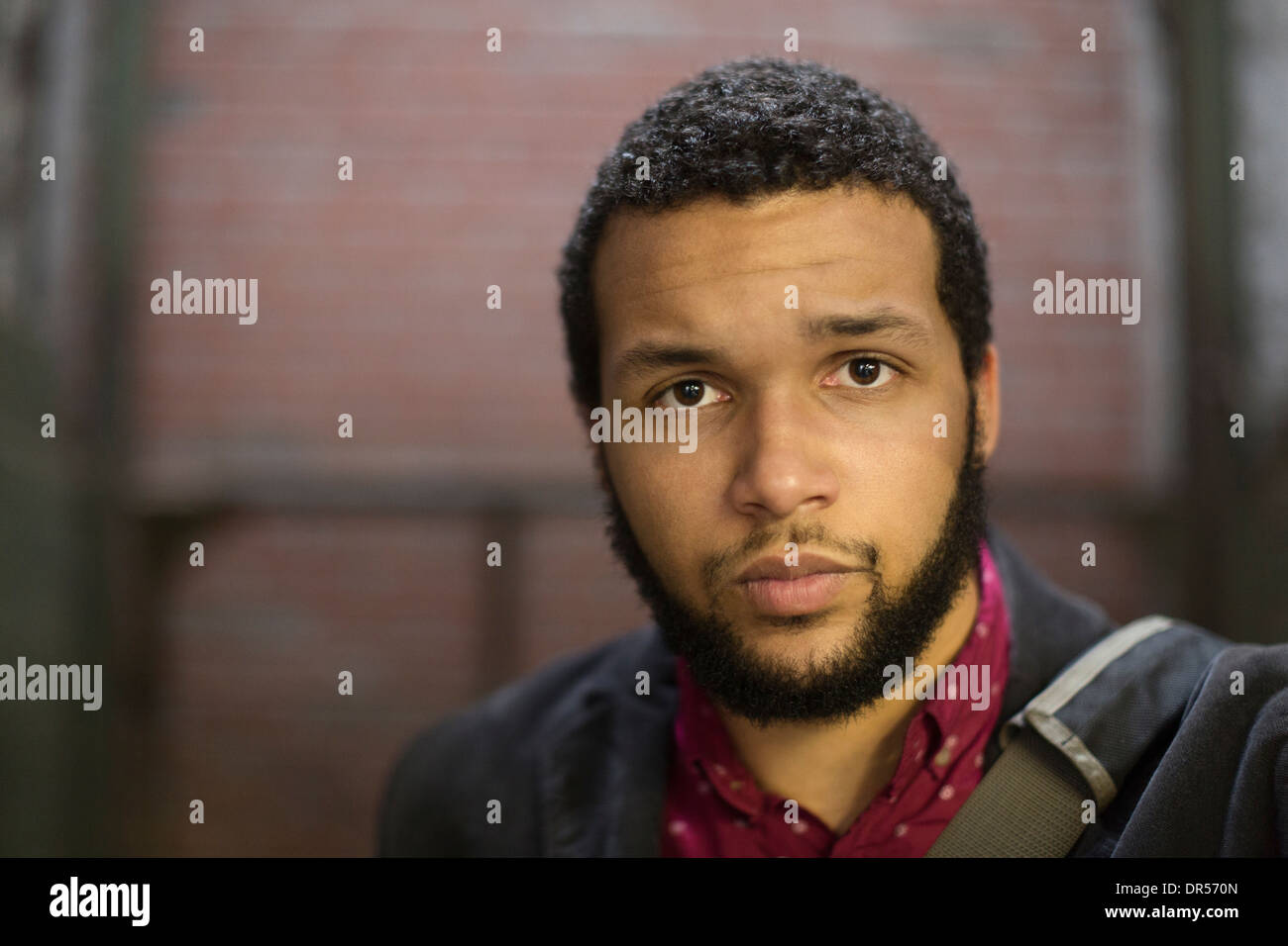 Serious mixed race businessman Stock Photo - Alamy