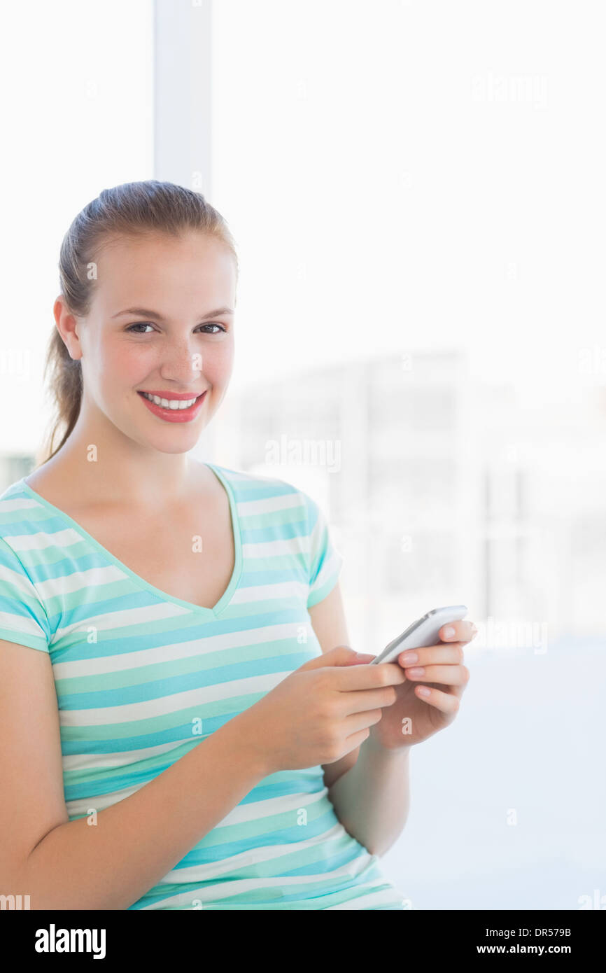 Portrait beautiful woman typing hi-res stock photography and images - Alamy