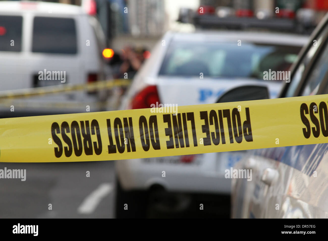 Police line do not cross NYPD Stock Photo - Alamy