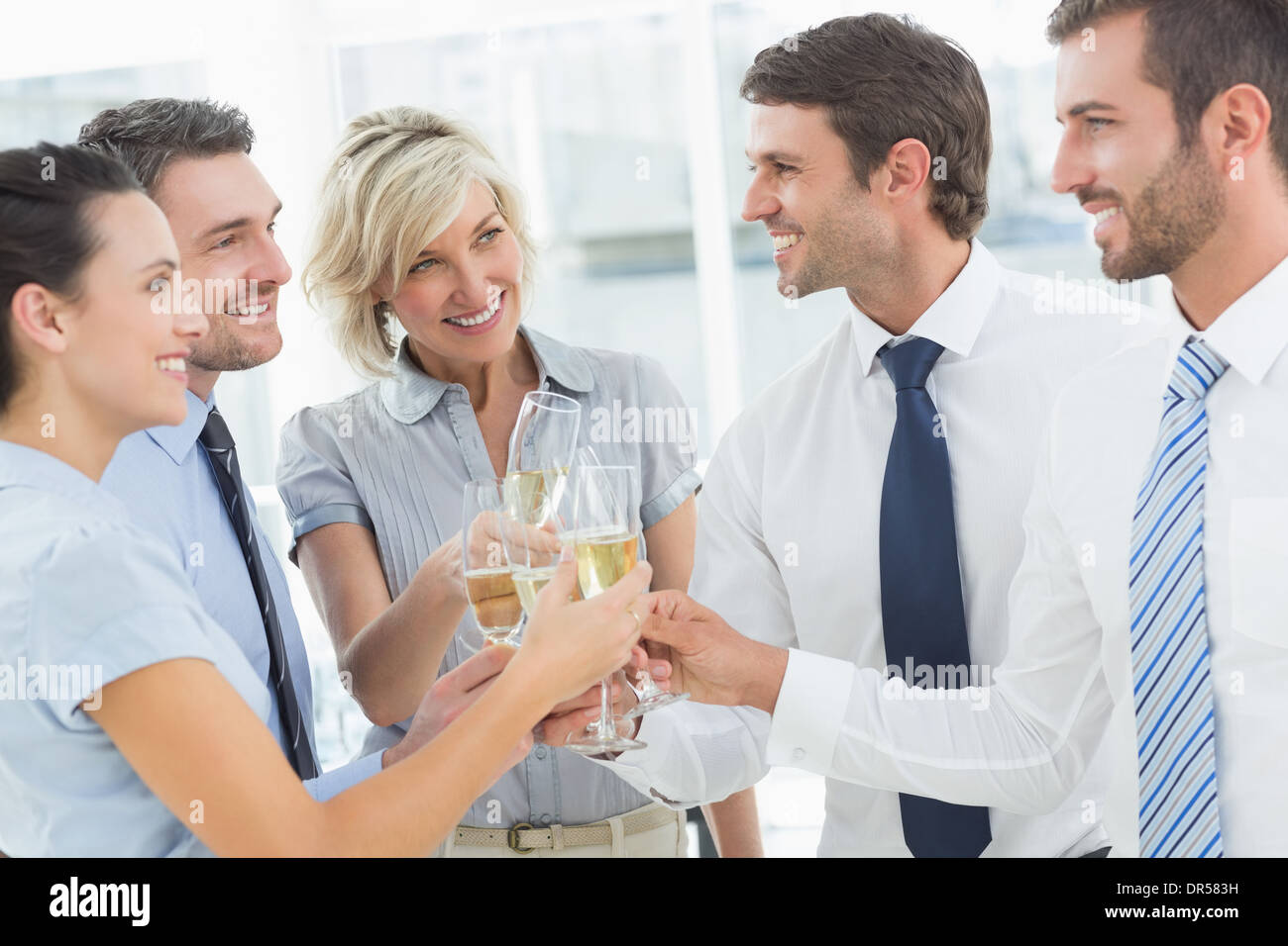 Office toast business people hi-res stock photography and images - Alamy