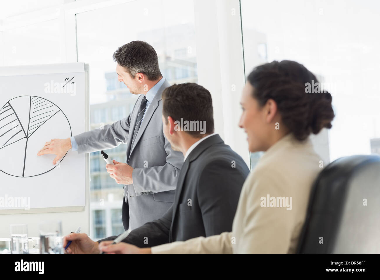 Business people in office at presentation Stock Photo - Alamy