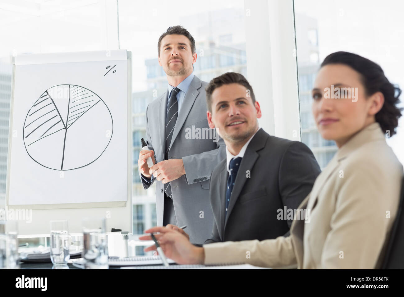 Business people in office at presentation Stock Photo - Alamy