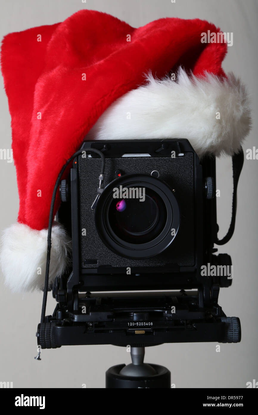 Christmas camera large format Stock Photo - Alamy