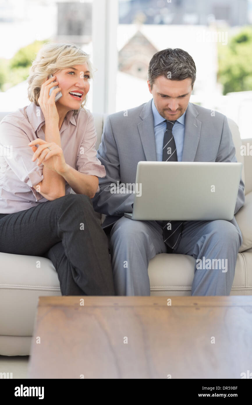 Call colleague hi-res stock photography and images - Alamy