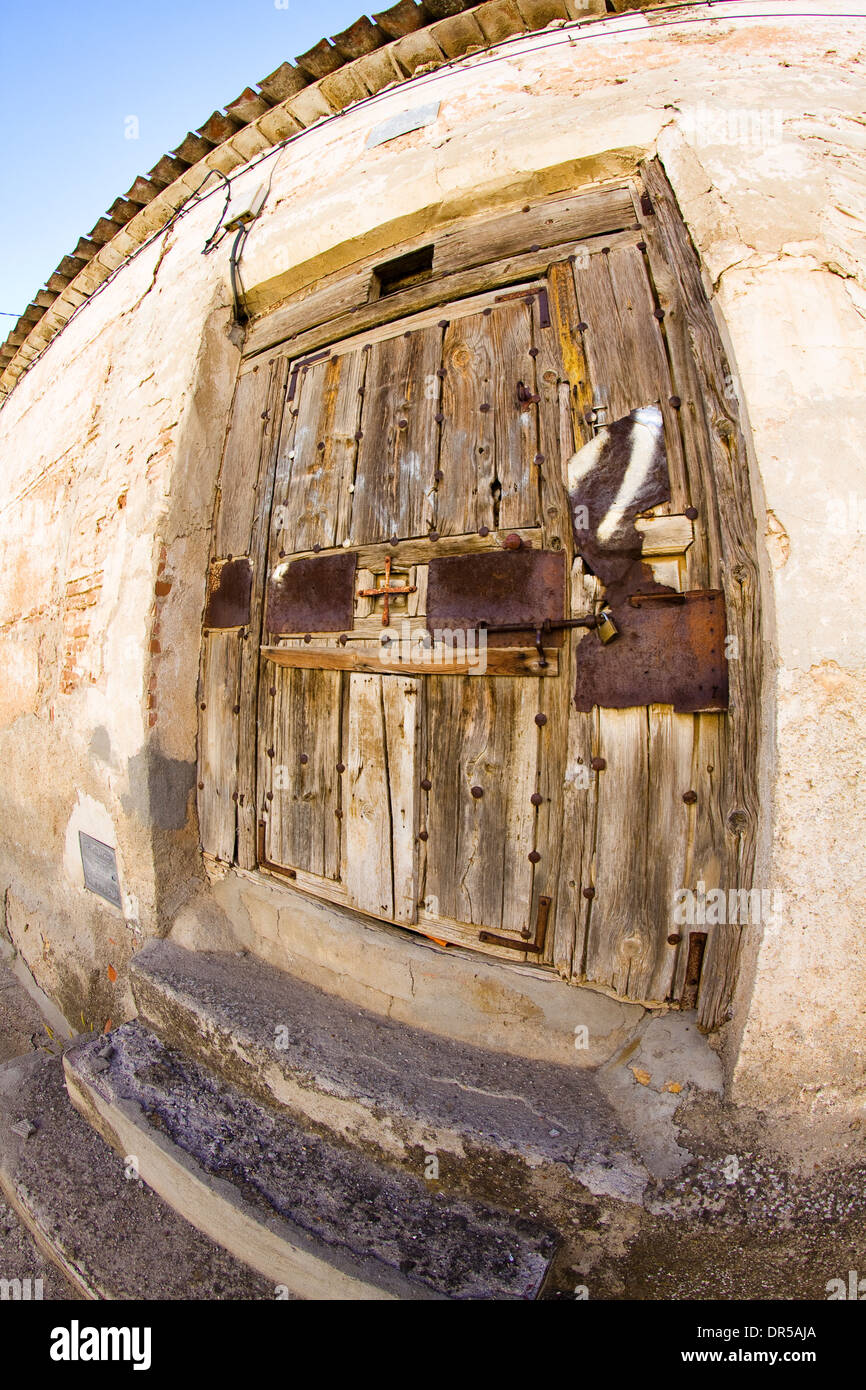 Street with houses made of mud, rural town Stock Photo - Alamy