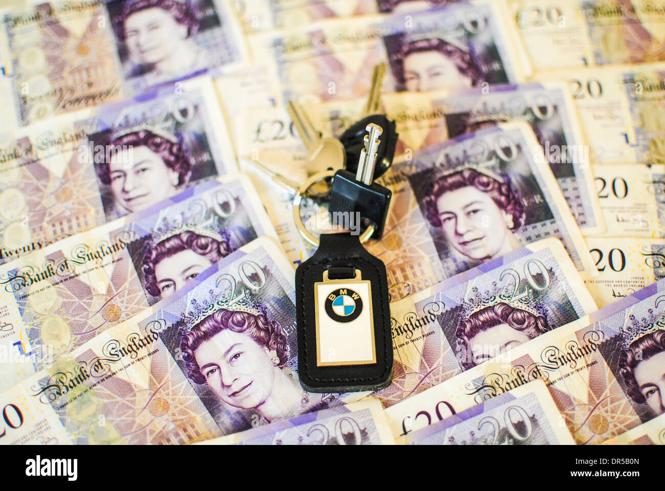 British English £20 twenty pound notes Stock Photo - Alamy