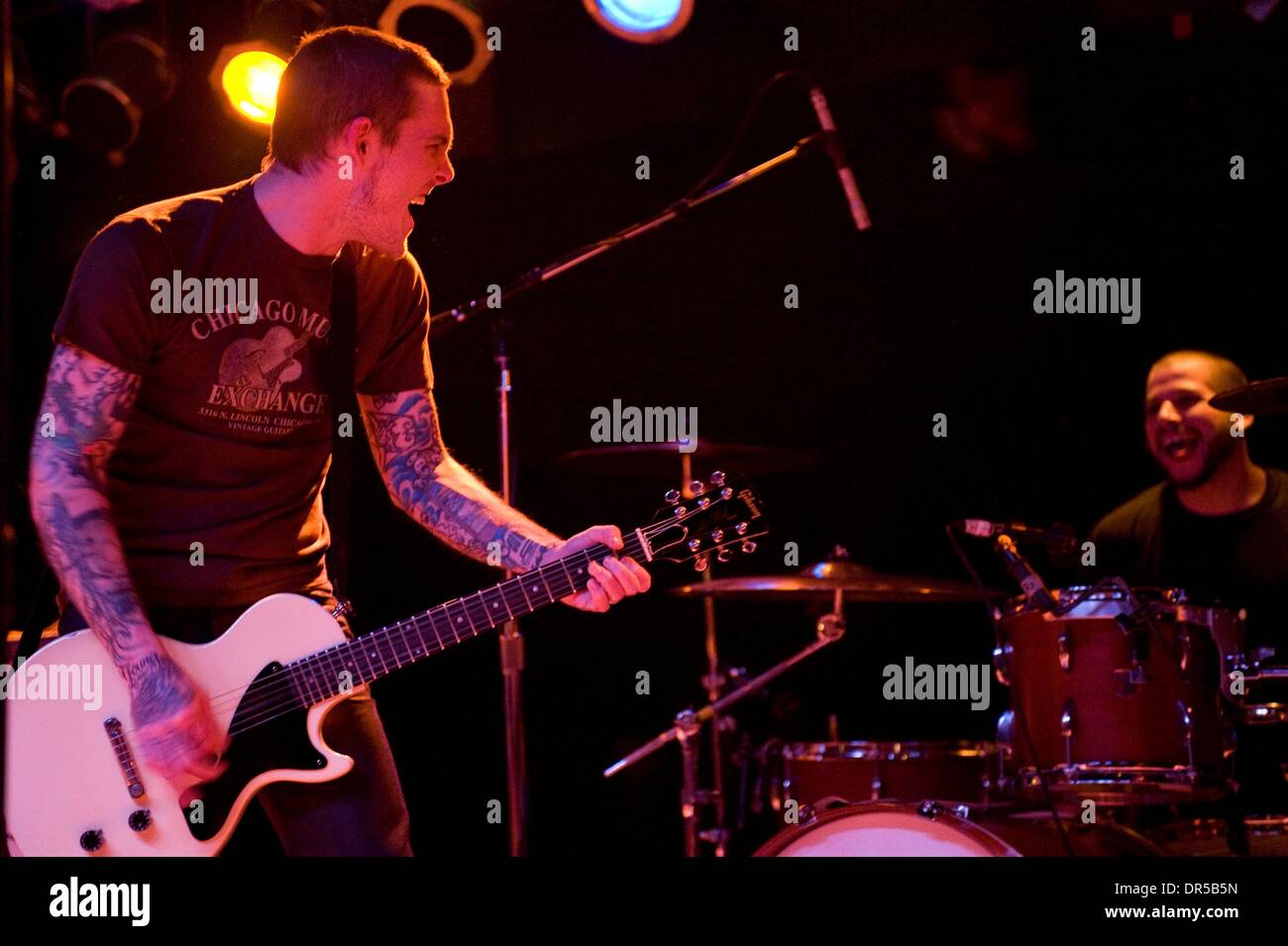 Apr 03, 2009 - Chicago, Illinois, USA - BRIAN FALLON (left) and BENNY ...
