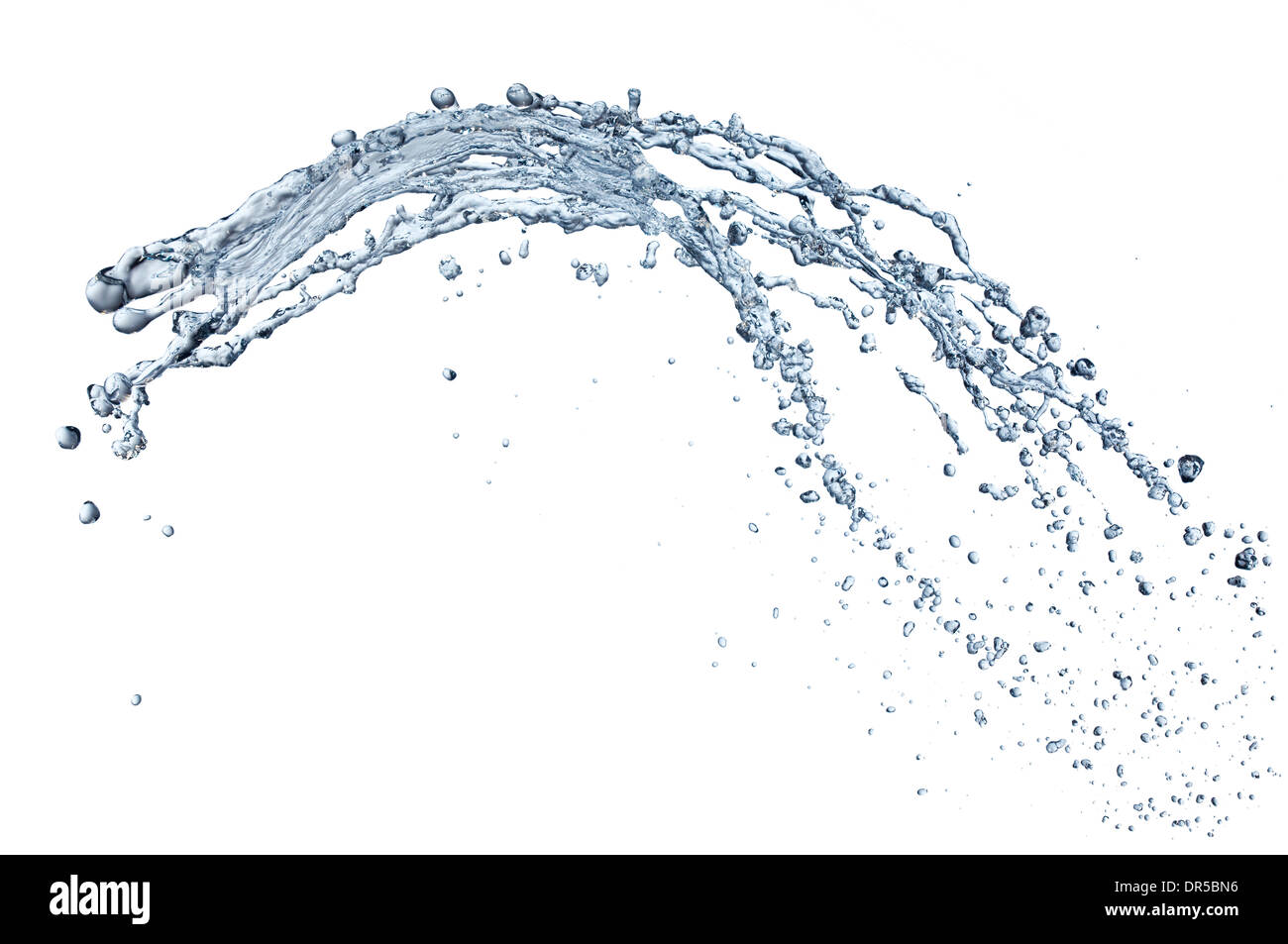 abstract liquid splash isolated on white Flying splashes of crystal ...