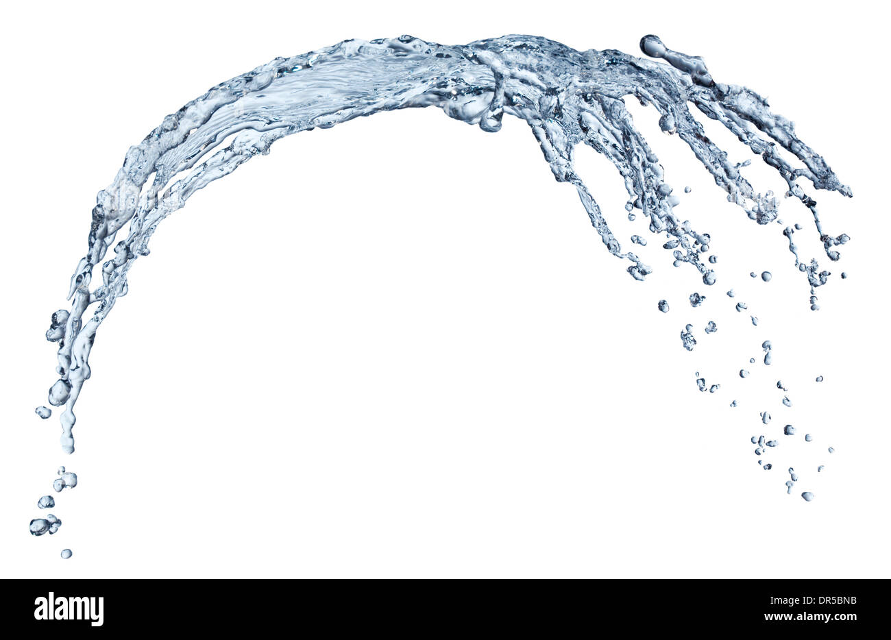 abstract liquid splash isolated on white Flying splashes of crystal ...