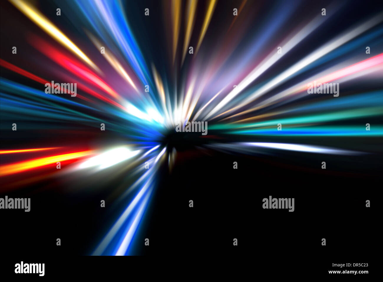 acceleration speed motion on night road Stock Photo - Alamy