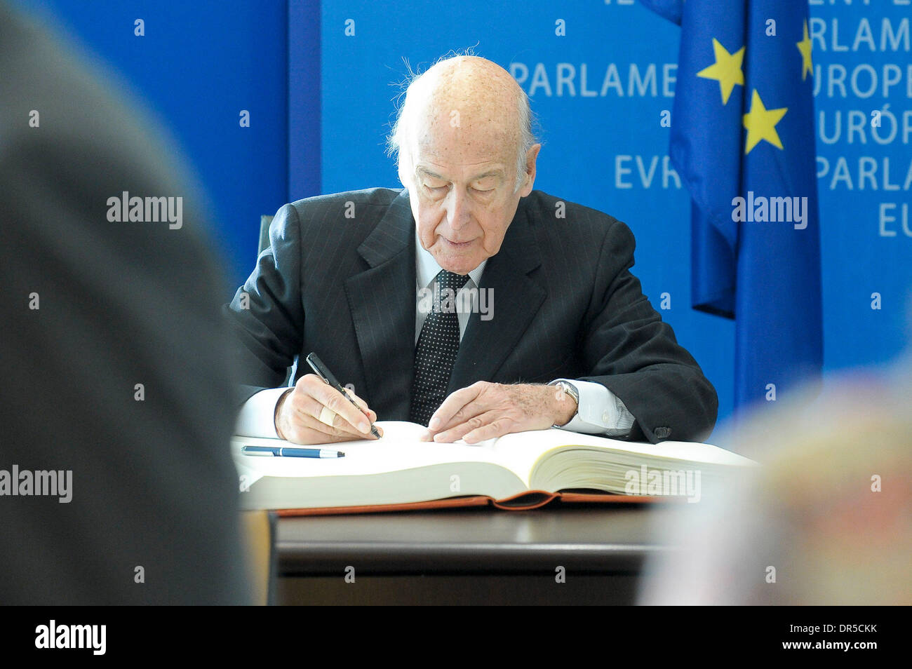 Jan 13, 2009 - Strasbourg, France - Former French President VALERY ...
