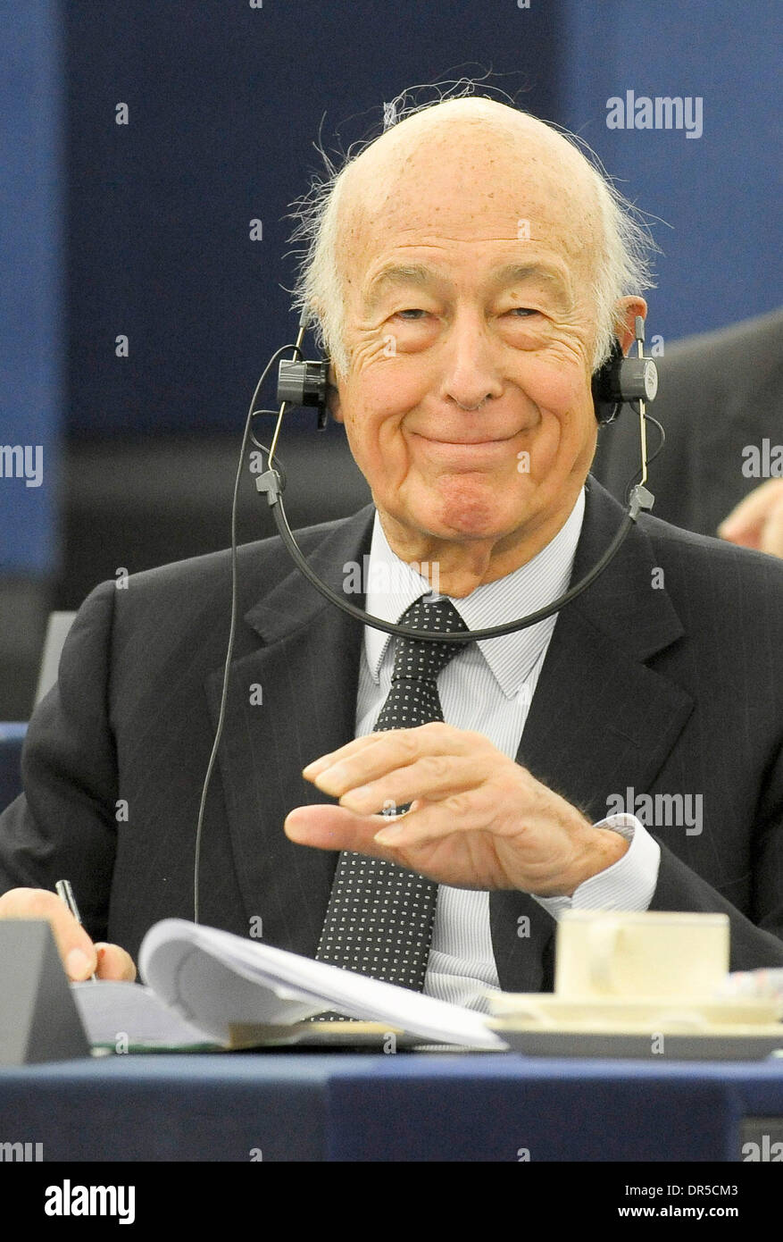 Jan 13, 2009 - Strasbourg, France - French former president VALERY ...