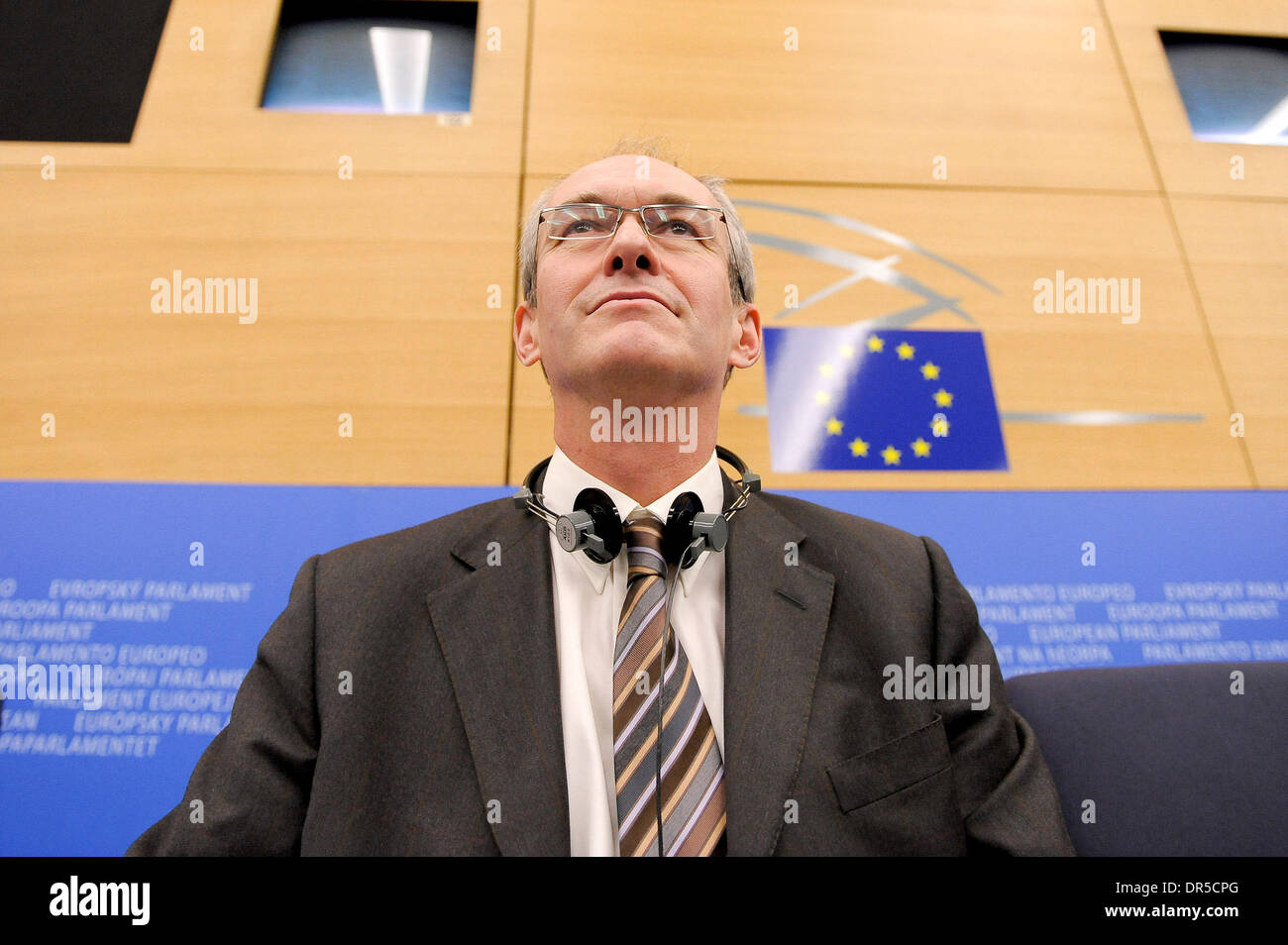Jan 13, 2009 - Strasbourg, France - British member of EP (MEP) RICHARD ...