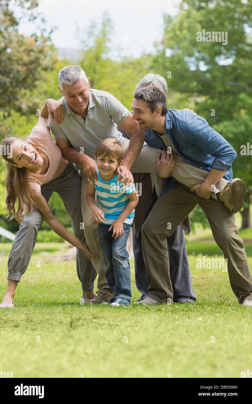 Family and playing in park hi-res stock photography and images - Alamy
