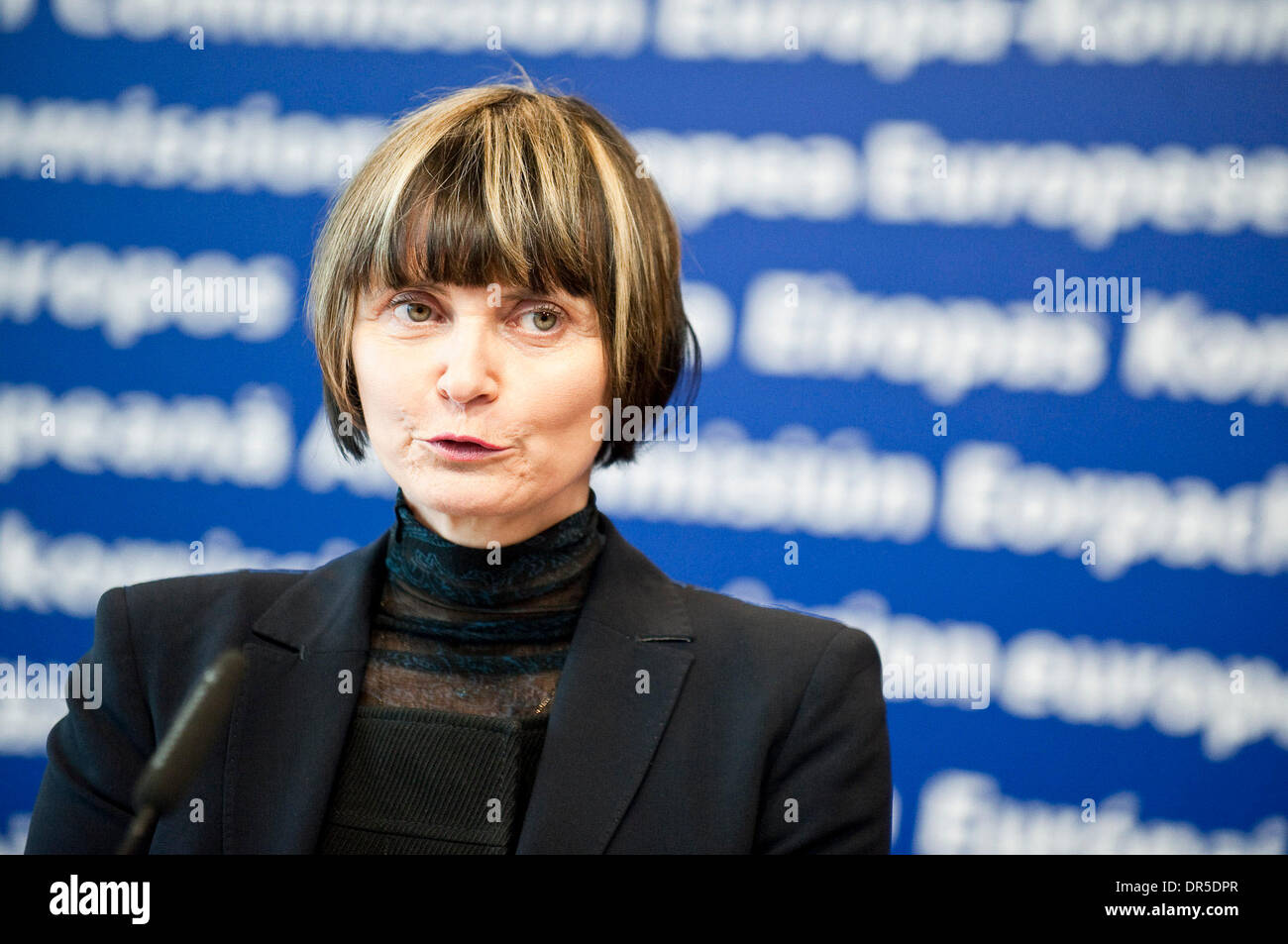 Swiss Foreign Minister MICHELINE CALMY-REY, pictured during a press ...