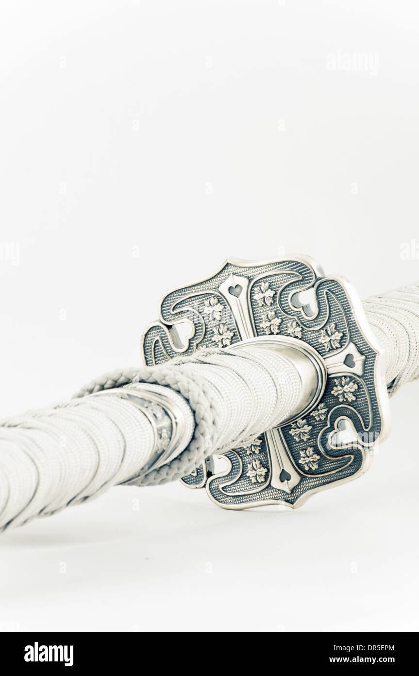 Samurai sword on a white background Stock Photo - Alamy