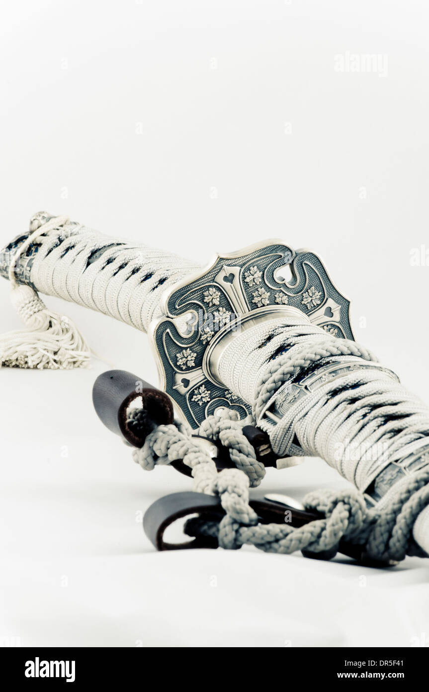 Samurai sword on a white background Stock Photo - Alamy