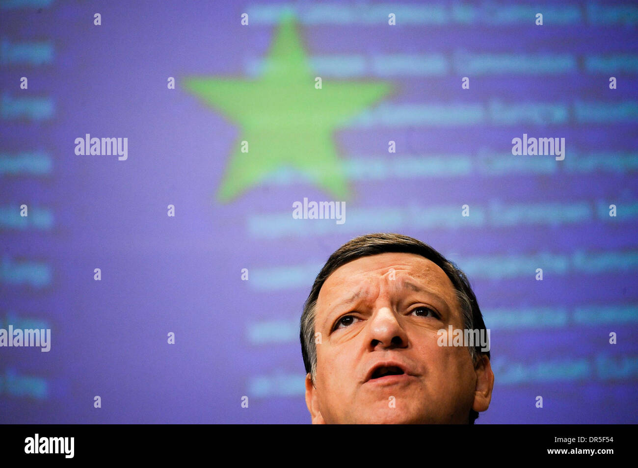 European Commission President Jose Manuel Barroso holds a press ...