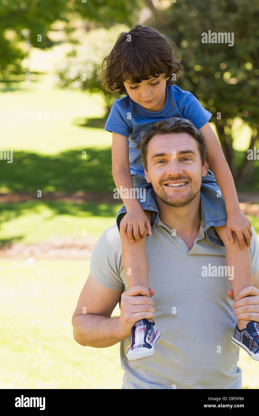 Man carrying his family some hi-res stock photography and images - Alamy
