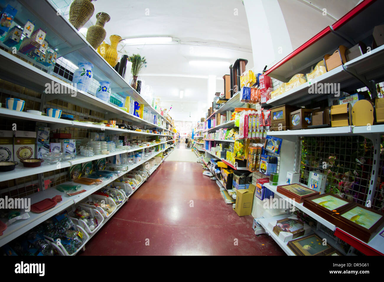 Shop with many products, large retail store Stock Photo - Alamy