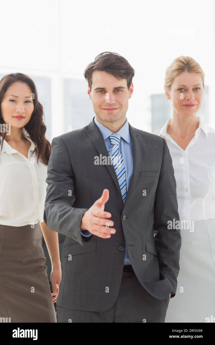 Woman reaching out her hand hi-res stock photography and images - Alamy