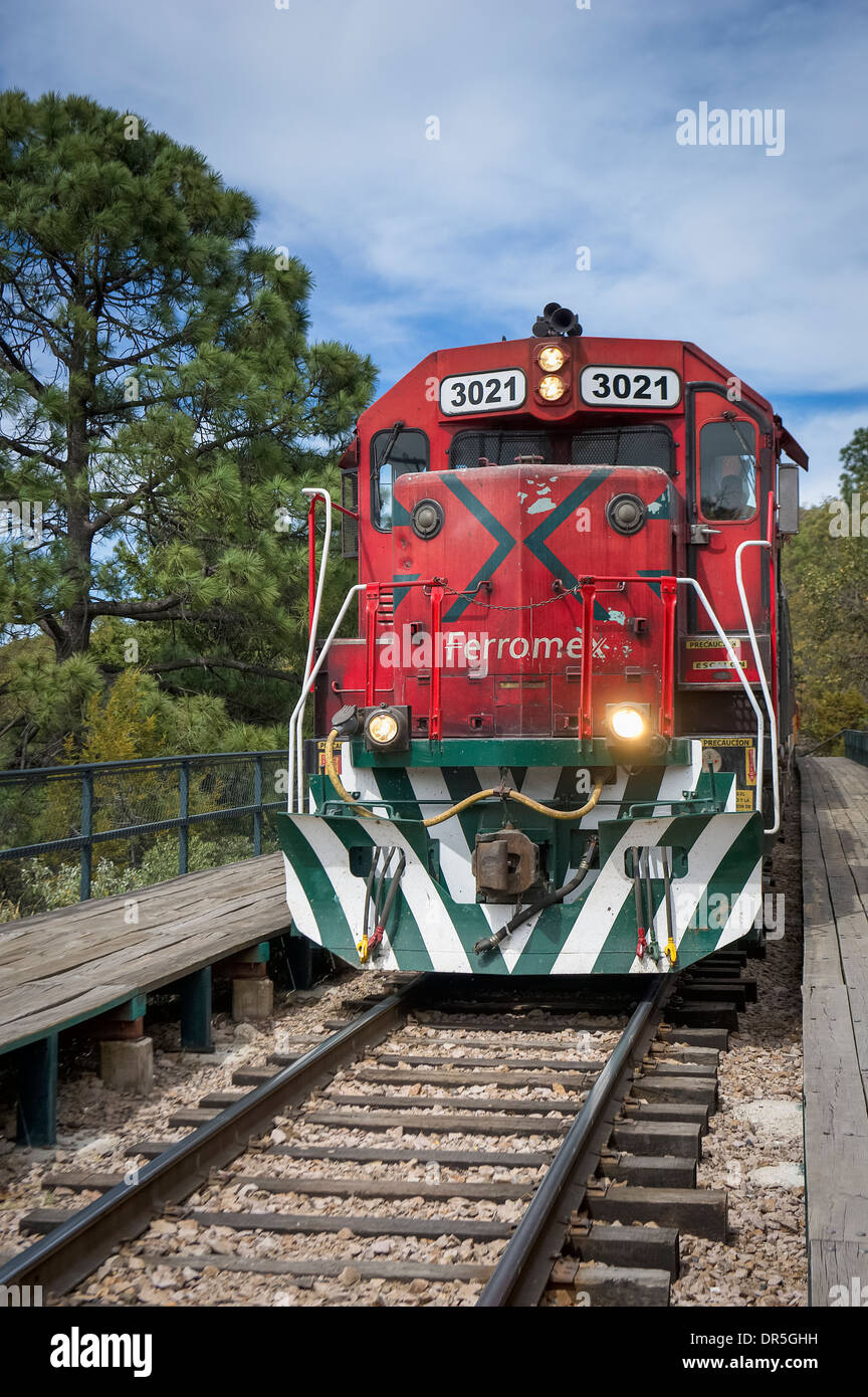 Chihuahua Pacific railway ( El Chepe), Copper Canyon, Mexico Stock ...