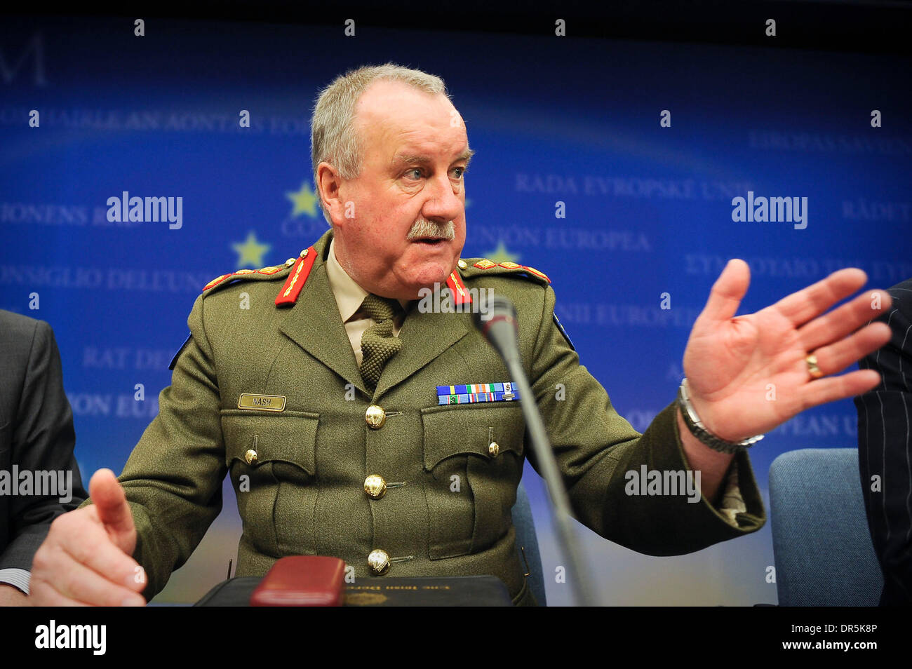 Mar 18, 2009 - Brussels, Belgium - General PATRICK NASH, EUFOR Tchad ...