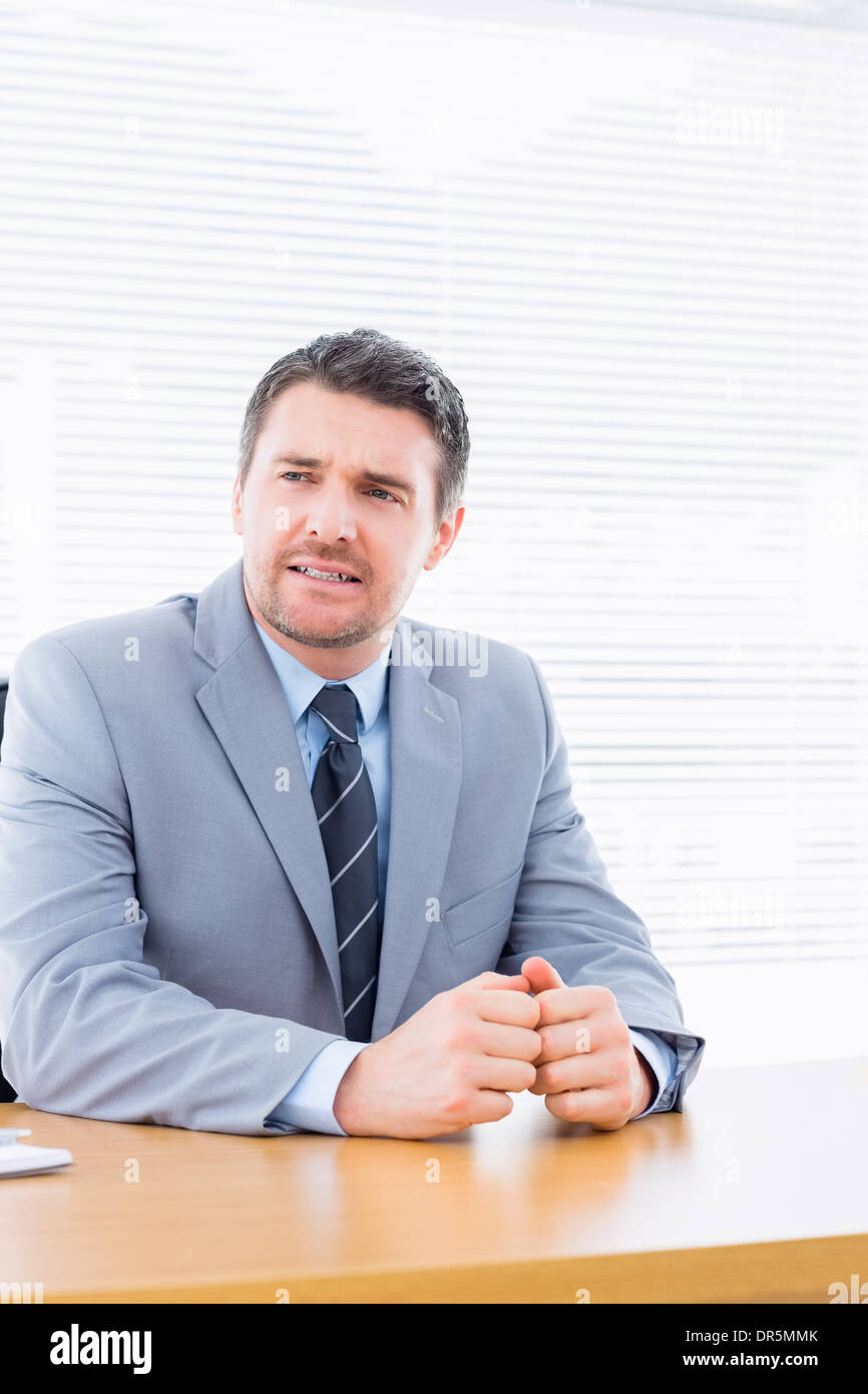 Businessman working desk office suit hi-res stock photography and ...