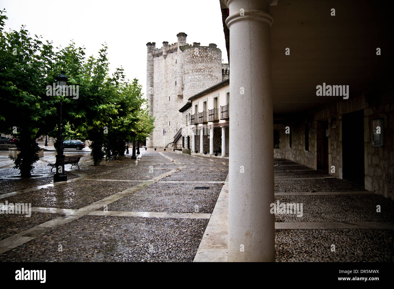 Medieval town, old architecture in Torija Spain Stock Photo - Alamy