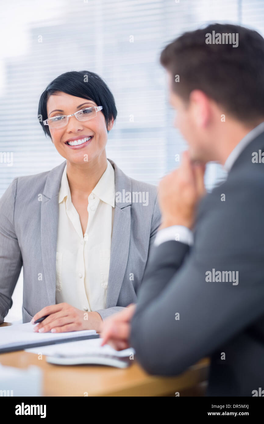 Smartly dressed colleagues in business meeting Stock Photo - Alamy