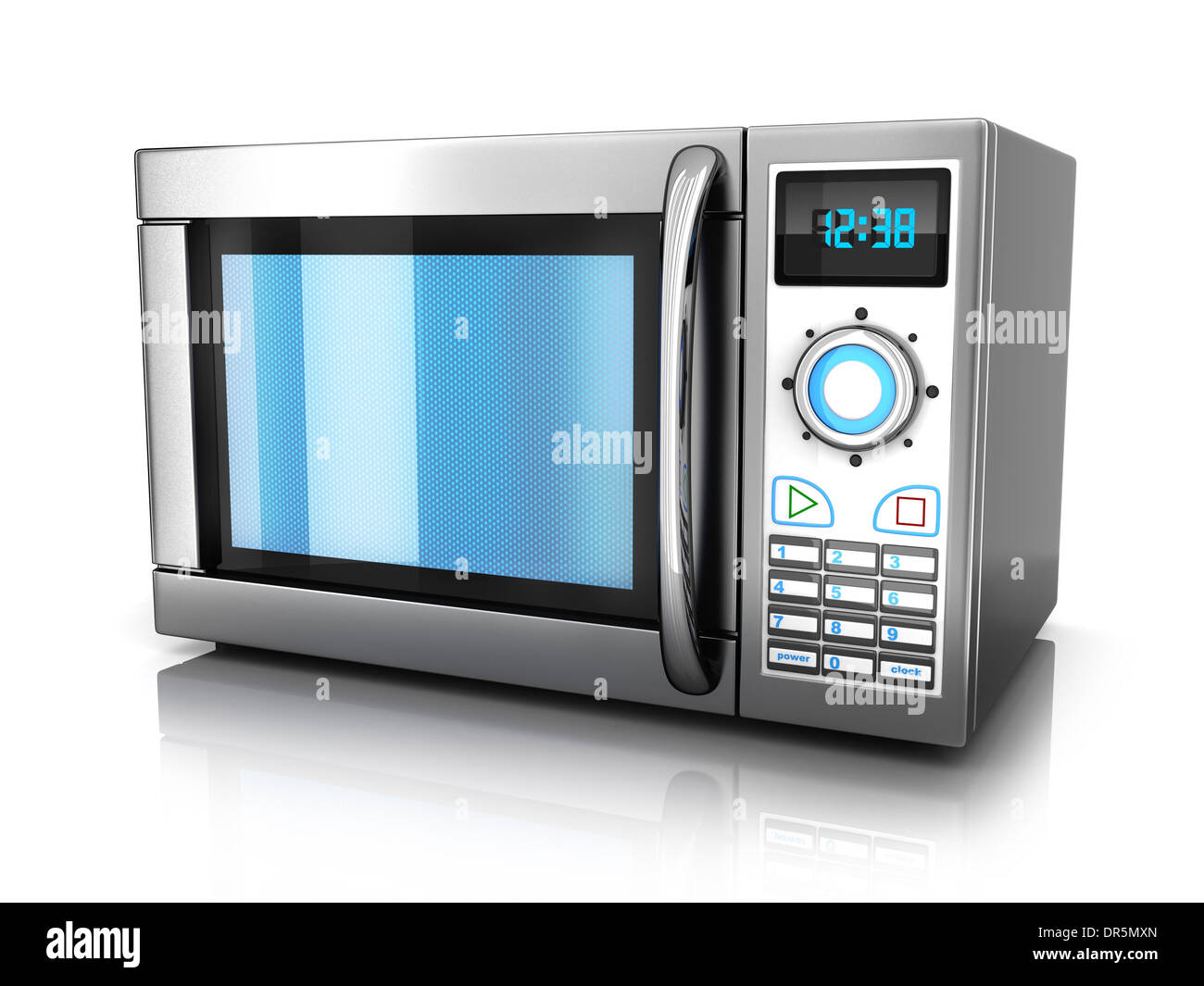 microwave on white background (done in 3d Stock Photo - Alamy