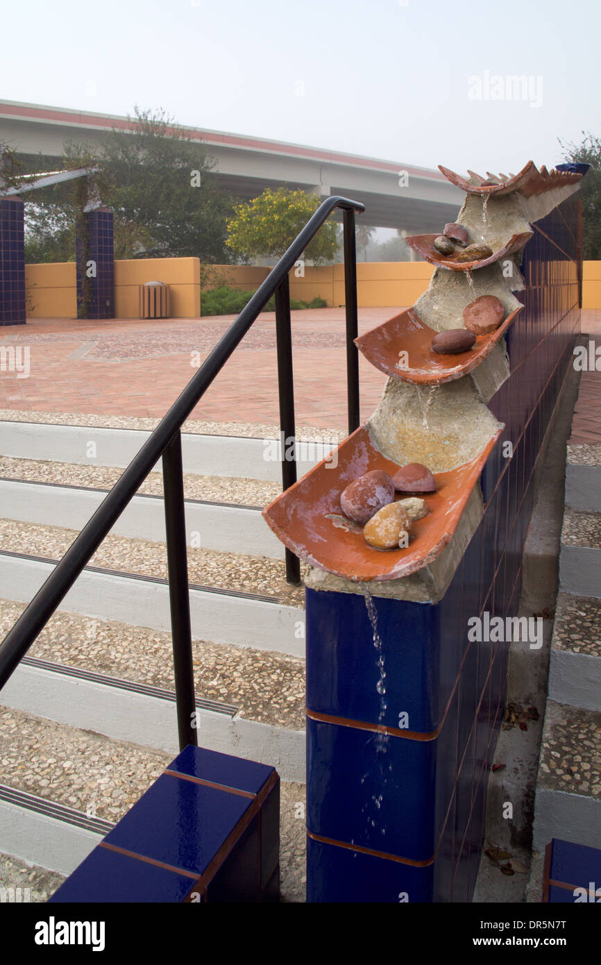 Water fountain at the Harlingen, Texas information center Stock Photo ...