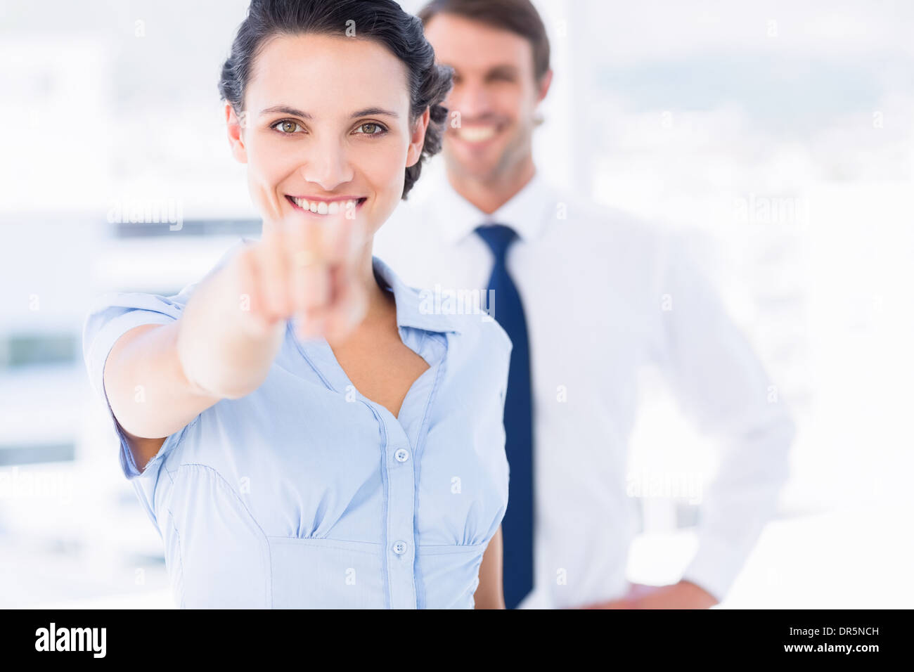 Business man pointing hi-res stock photography and images - Alamy
