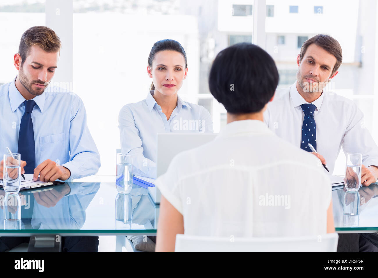 Recruiters checking the candidate during job interview Stock Photo - Alamy