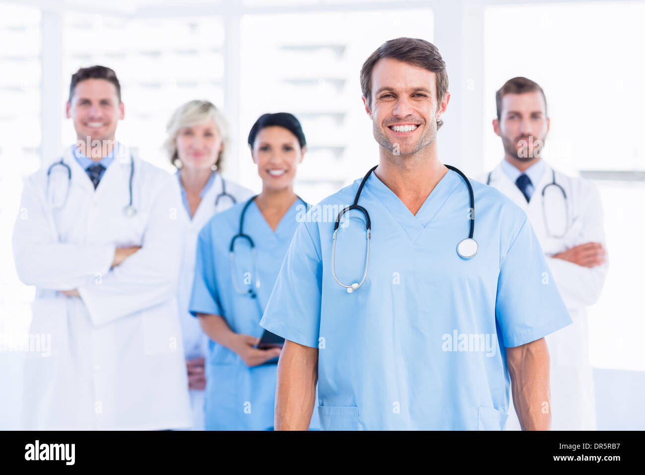 Employees working happy office hi-res stock photography and images - Alamy