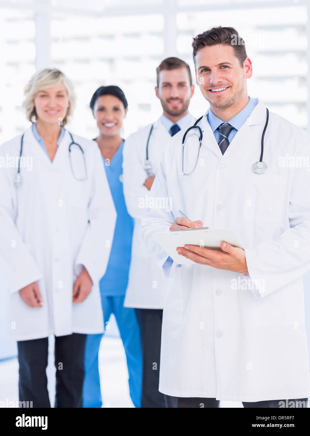 Portrait of confident happy group of doctors Stock Photo - Alamy