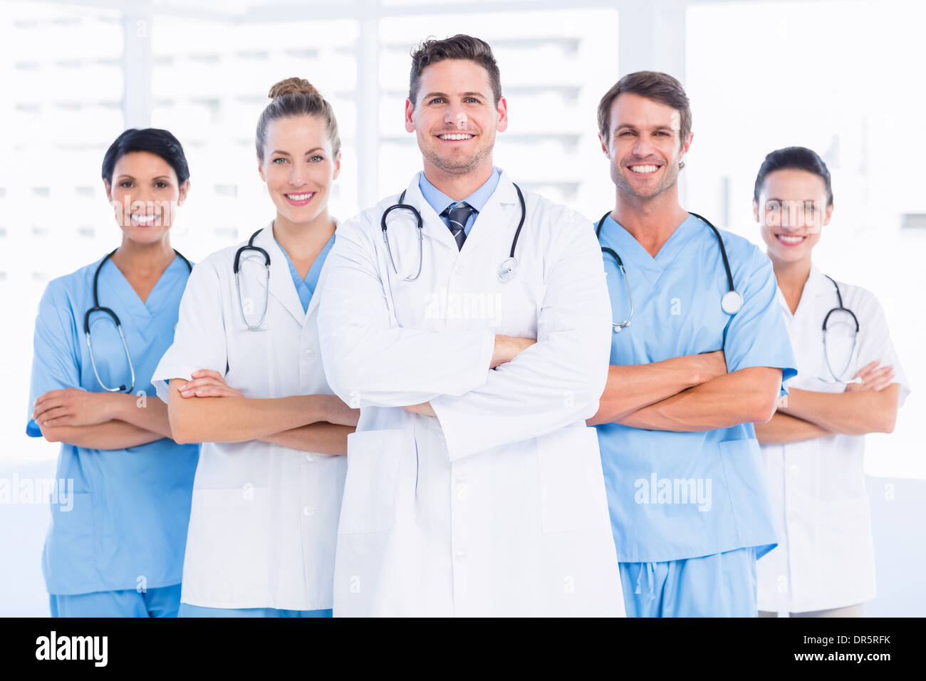 Portrait of confident happy group of doctors Stock Photo - Alamy