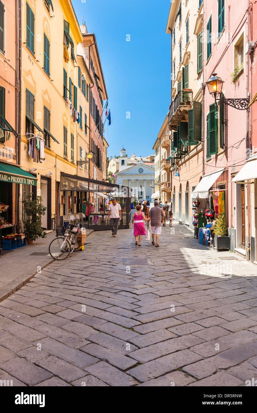 Italy, Liguria, Sestri Levante, Old town Stock Photo - Alamy