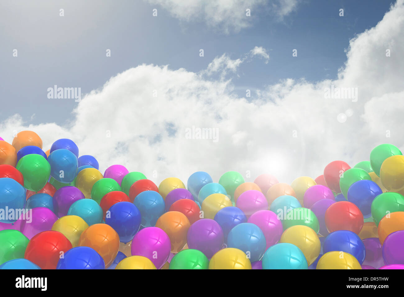 Balloons in the sky Stock Photo - Alamy