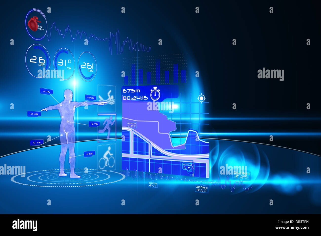 Data medicine digital interface hi-res stock photography and images - Alamy