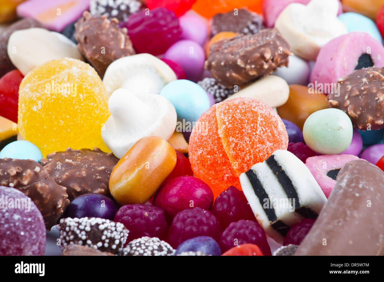 Candy Mountain over white background Stock Photo - Alamy